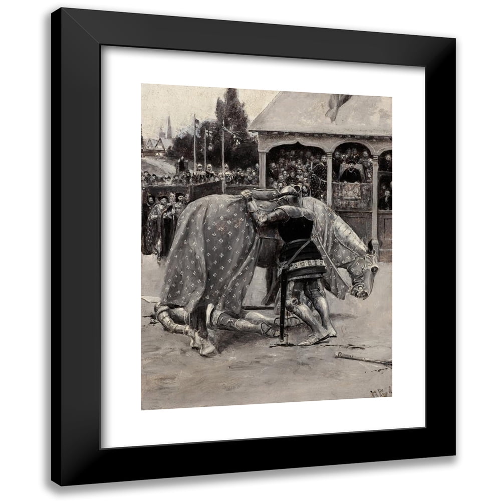 Howard Pyle 12x14 Black Modern Framed Museum Art Print Titled ...