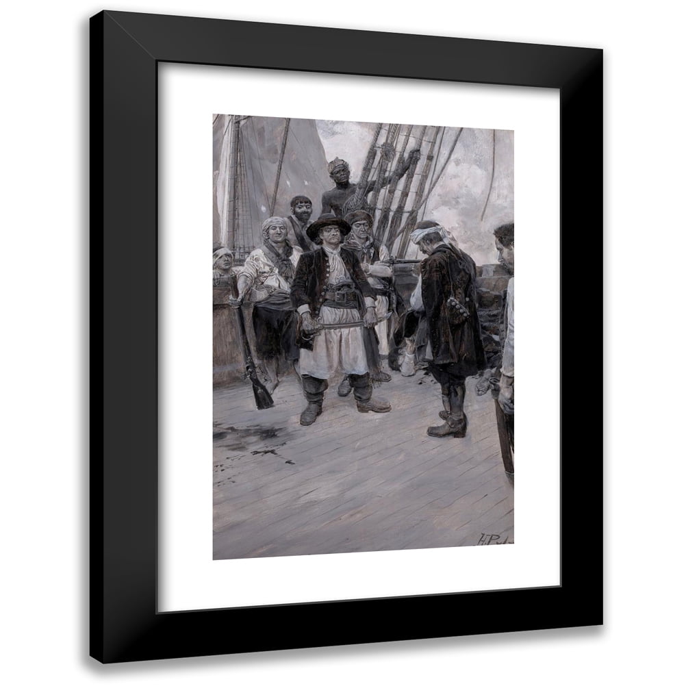 Howard Pyle 17x24 Black Modern Framed Museum Art Print Titled - ‘Again ...