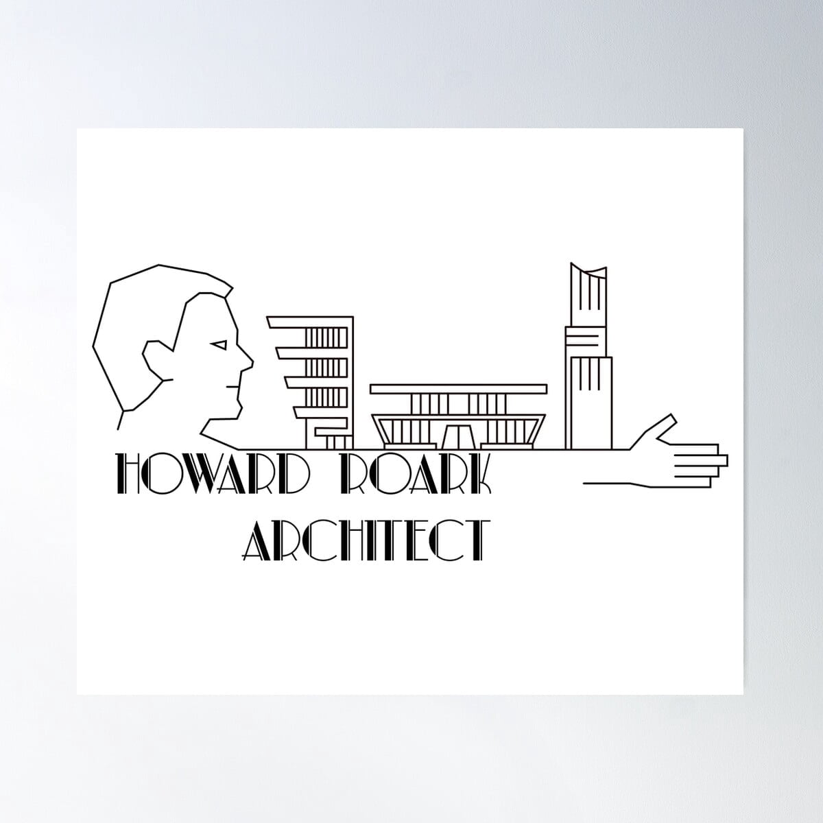 Howard Roark Architect Poster Wall Art, 16x24 UNFRAMED - Walmart.com