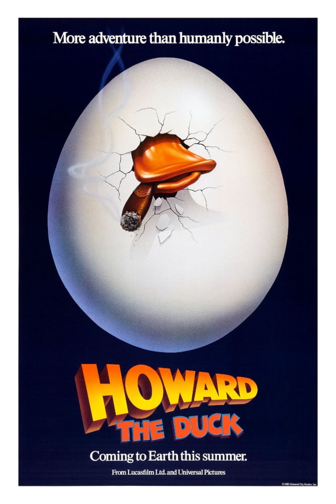 Howard The Duck Movie Poster 12x16 Print on Metal Sign 12in x 16in ...