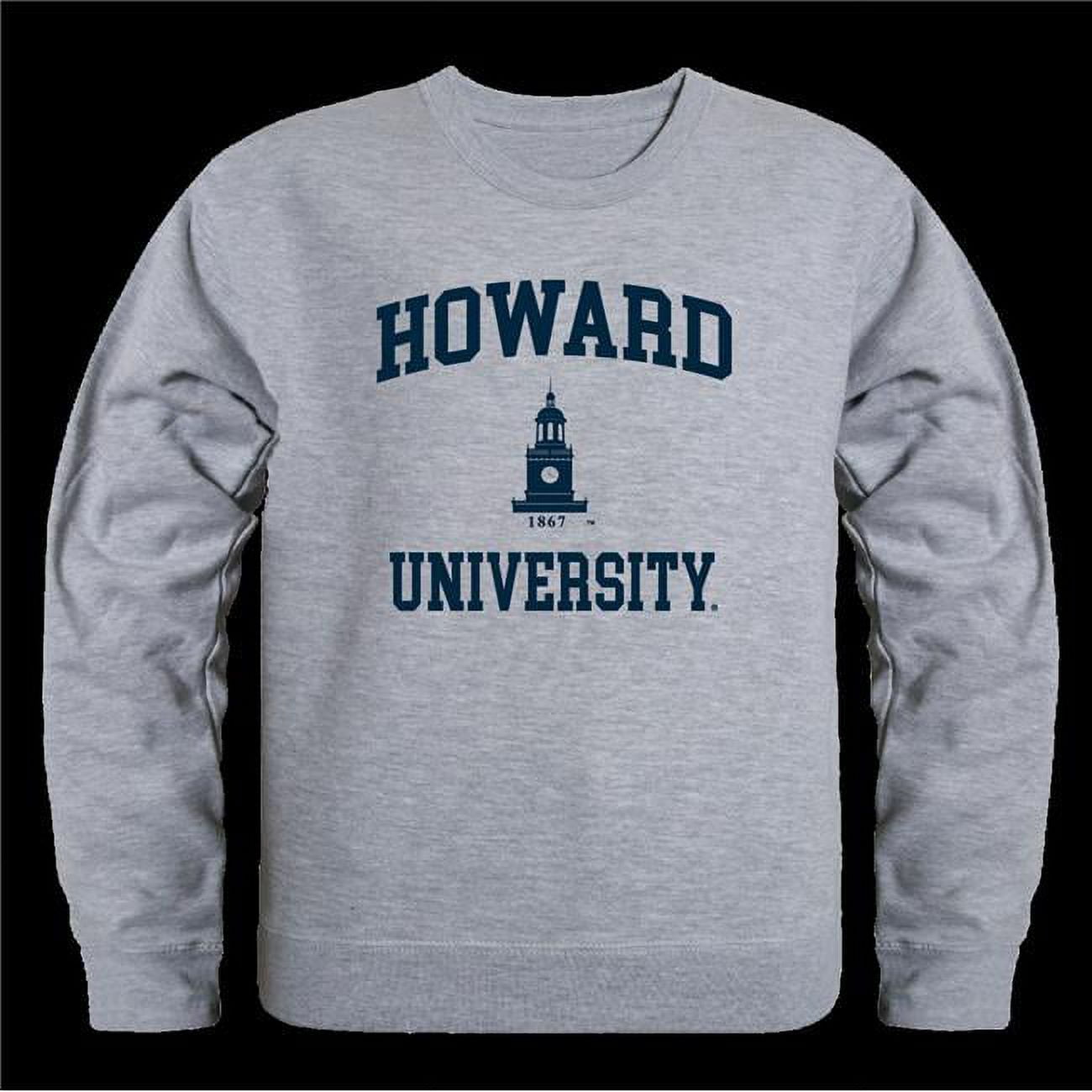 Howard University Bisons Seal Crewneck Sweatshirt, Heather Grey - Extra ...