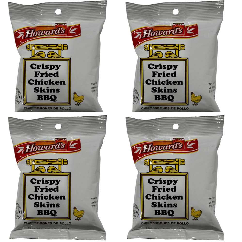Howard's BBQ Crispy Fried Chicken Skins - Chicharrones de Pollo, 1.5oz ...