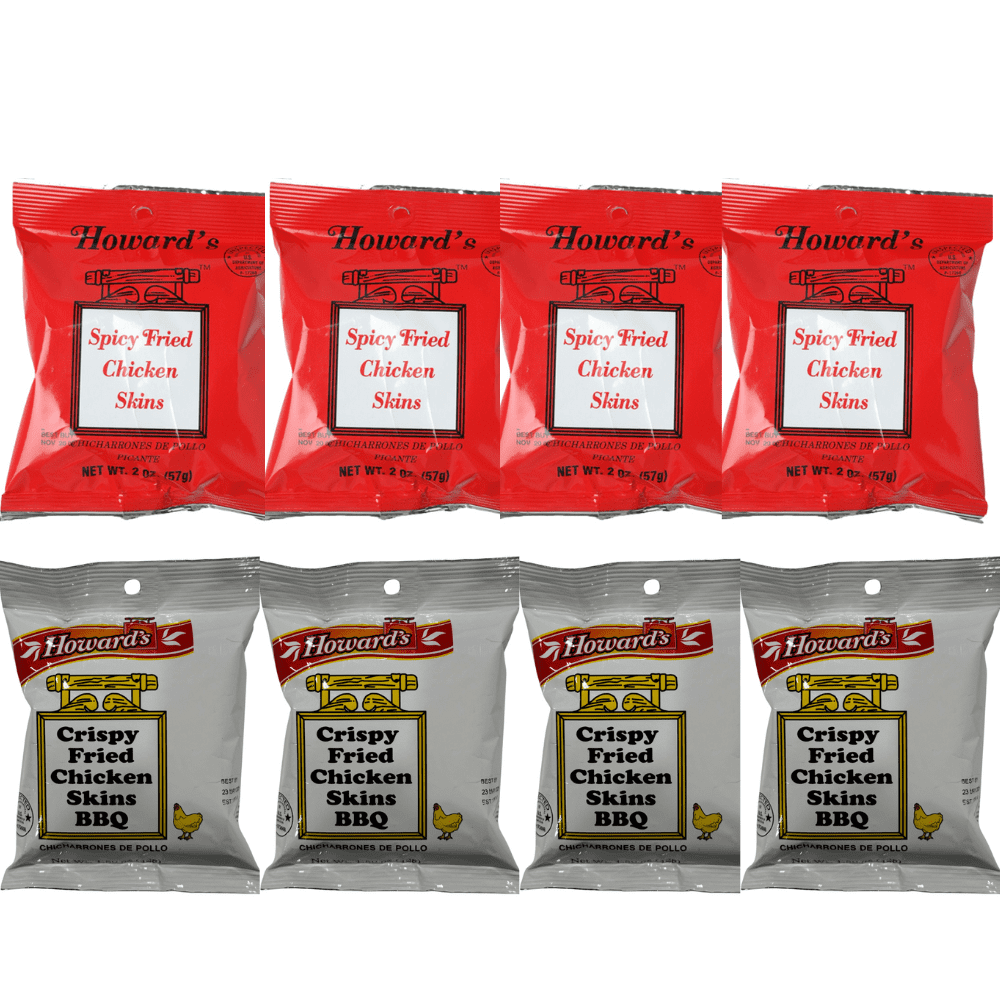 Howard's BBQ & Spicy | Crispy Fried Chicken Skins Chips | Chicharrones ...