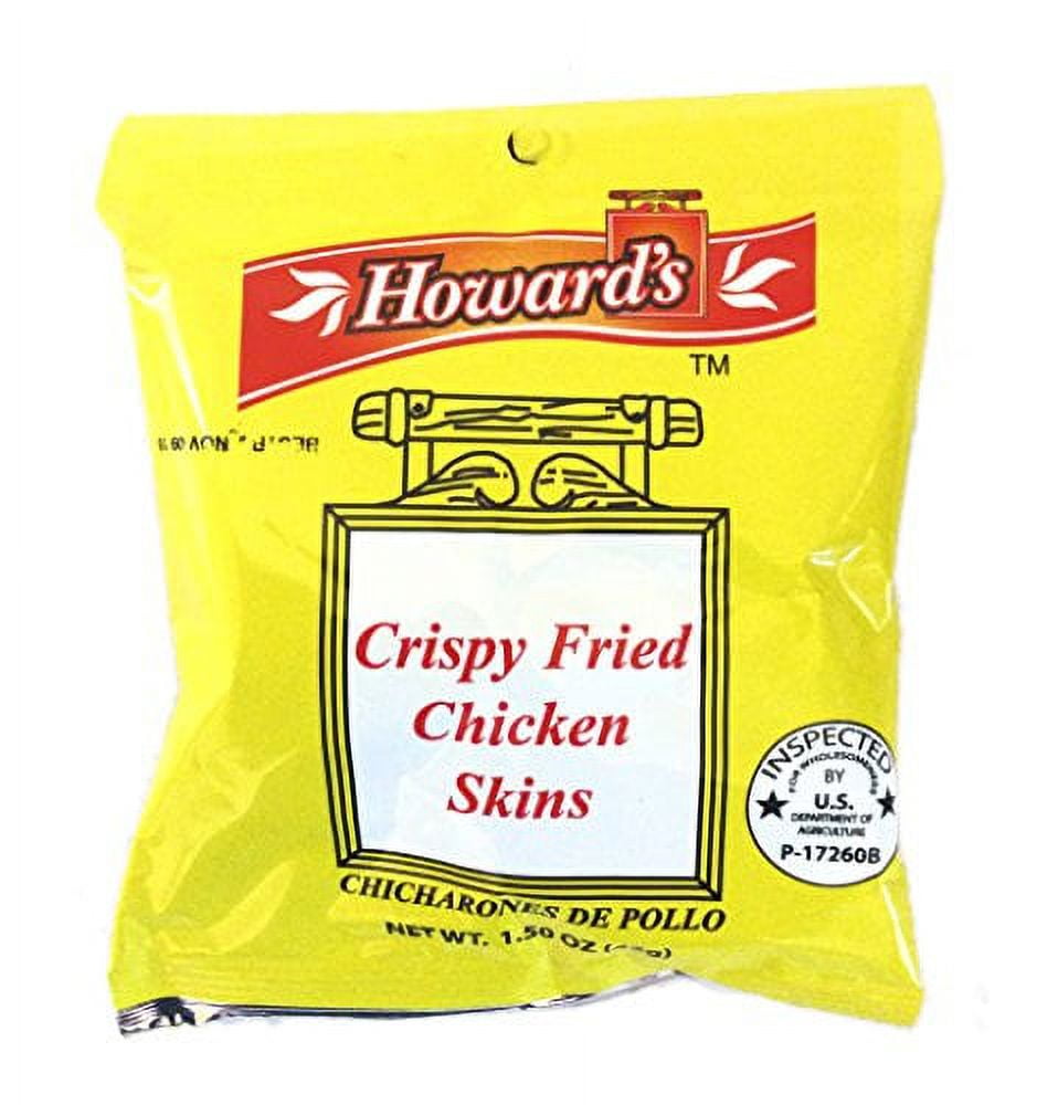 Howard's Crispy Fried Chicken Skins, Chicharrones de Pollo, 1.5oz, Pack ...