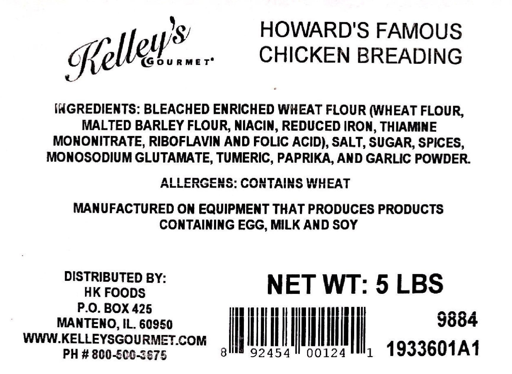 Howard's Famous Chicken Breading 5 PD - Walmart.com