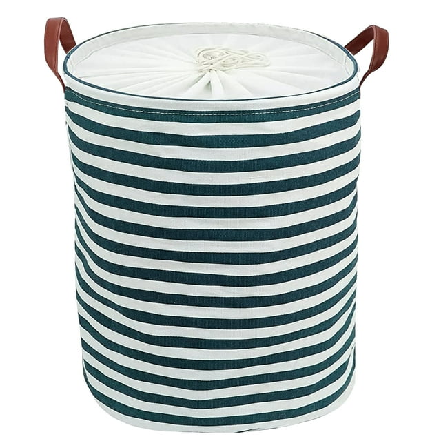 Howarmer 19-Inches Freestanding Laundry Basket with Lid,Collapsible ...