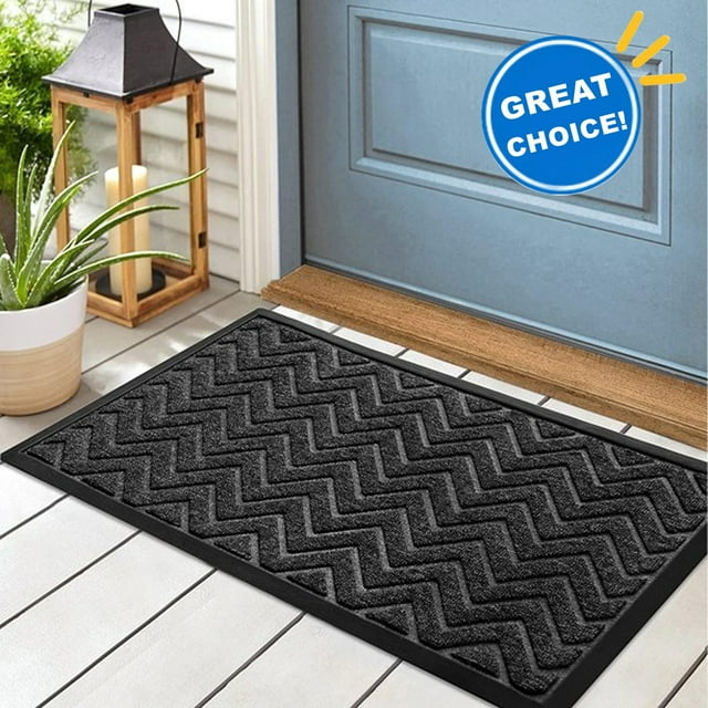 "Howarmer Heavy Duty Door Mat, Waterproof Indoor/Outdoor Entry Rug ...