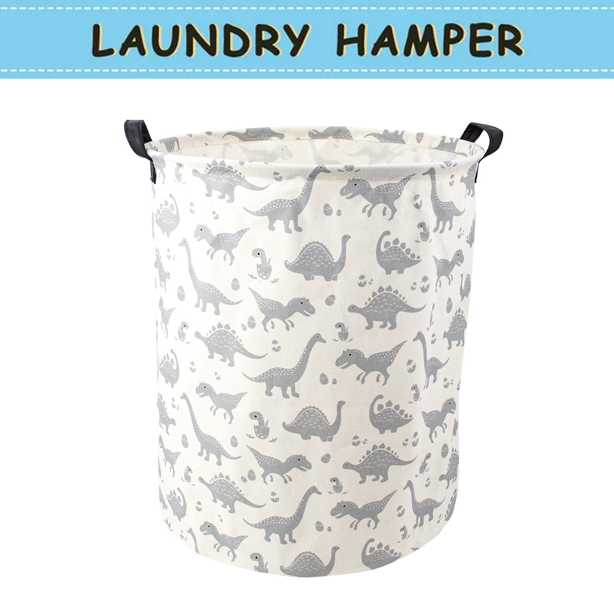 Howarmer Large Canvas Laundry Hamper, Laundry Basket for and , s ...