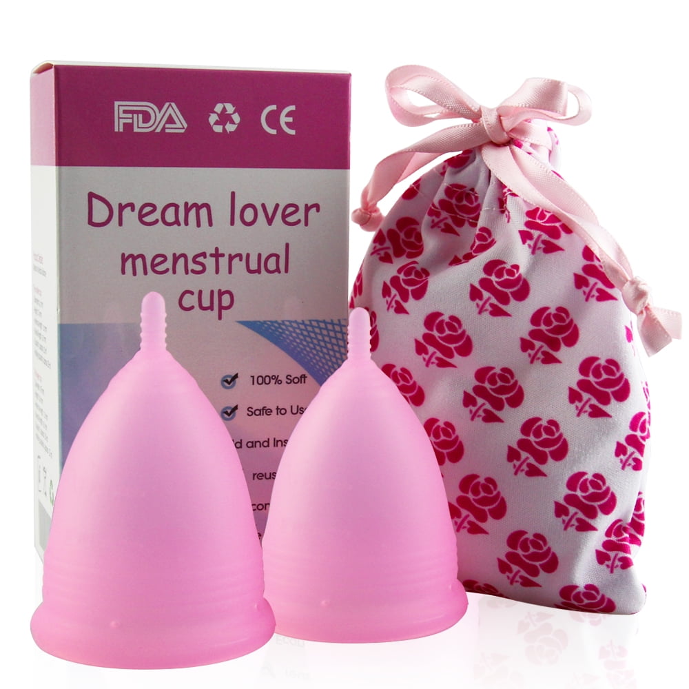 Howarmer Menstrual Cups, Reusable, FDA Approved Silicone, Double Cups ...