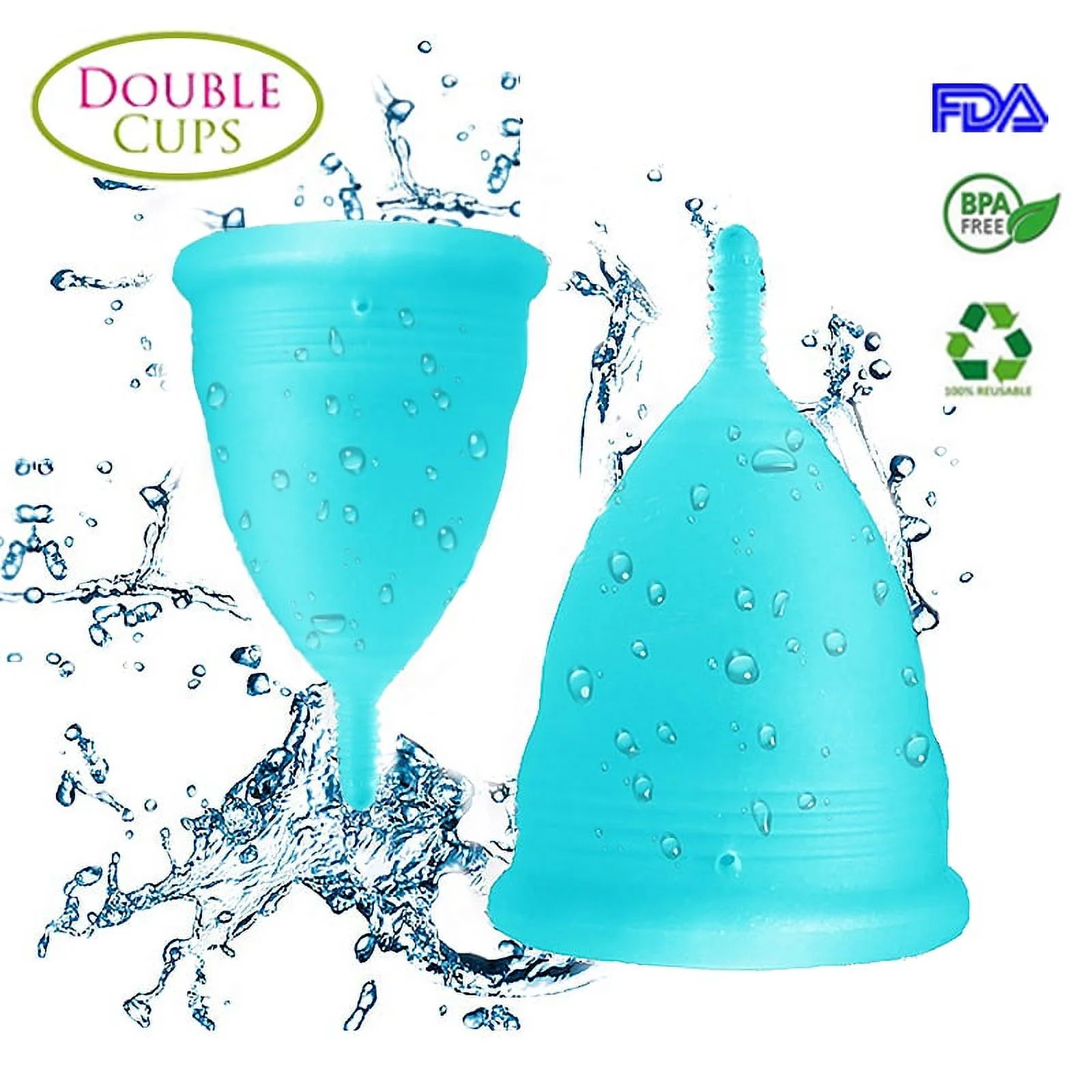 Howarmer Reusable Menstrual Cup Set - The Most Reliable Medical Grade ...