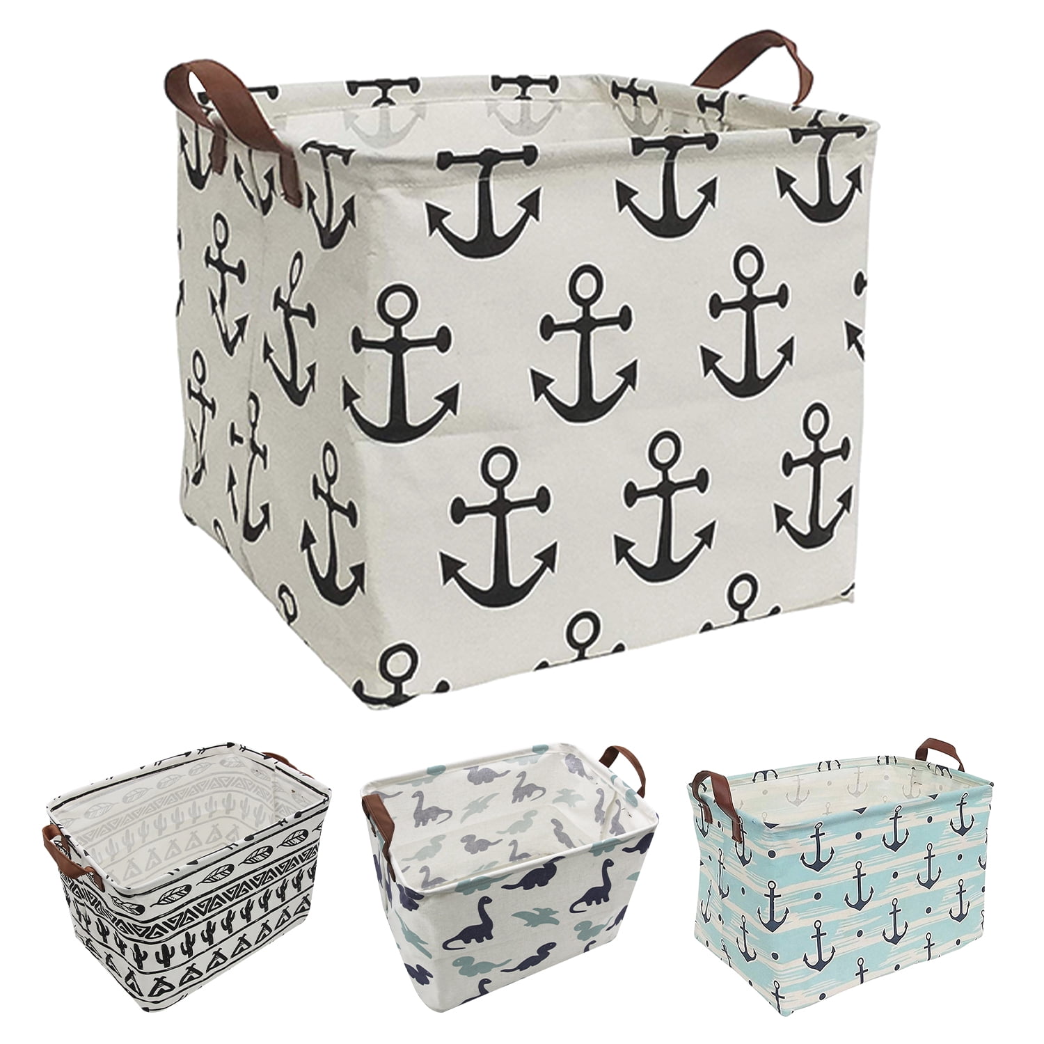 Howarmer Square Storage Basket, Collapsible Laundry Basket, Waterproof ...