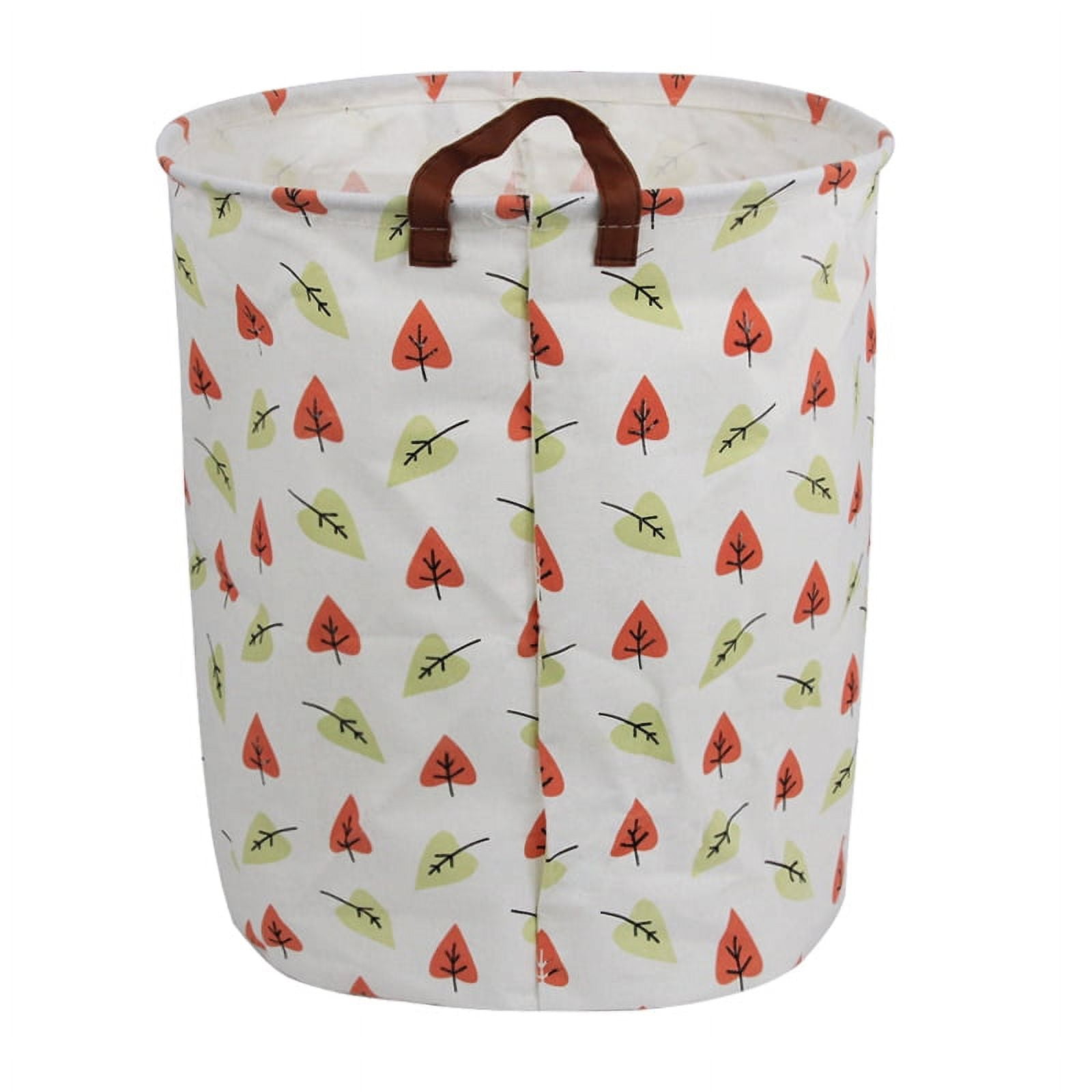 HowarmerCanvas Laundry Basket with Handles, Triangular Leaves - Walmart.com