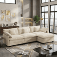 Howcool Cloud Couch Modular Sectional Sofa 3 Seat 107" L Shaped ...