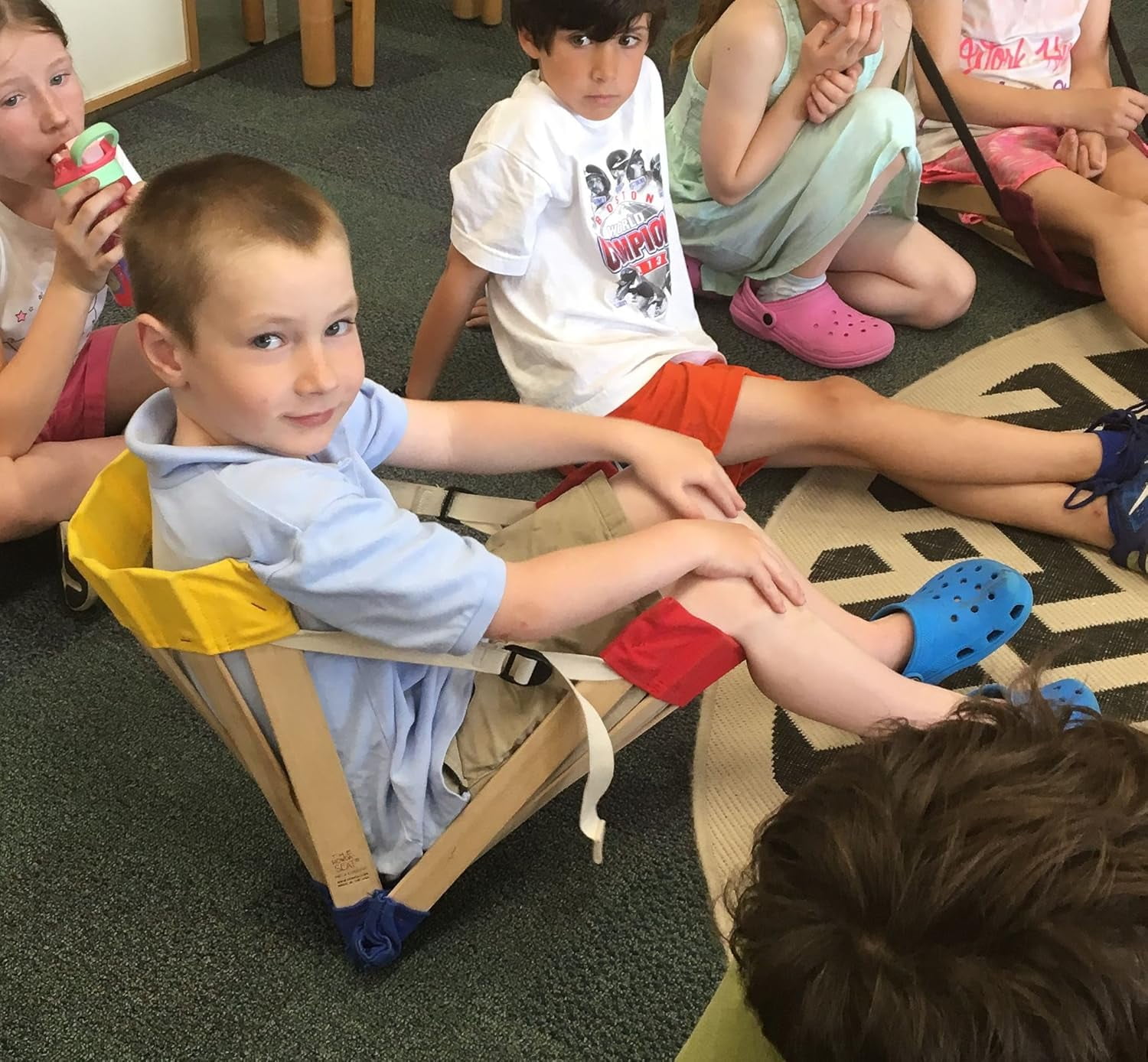 HowdaHUG2 - Flexible, Sensory Floor Seat for Homeschool Seating - Multi ...