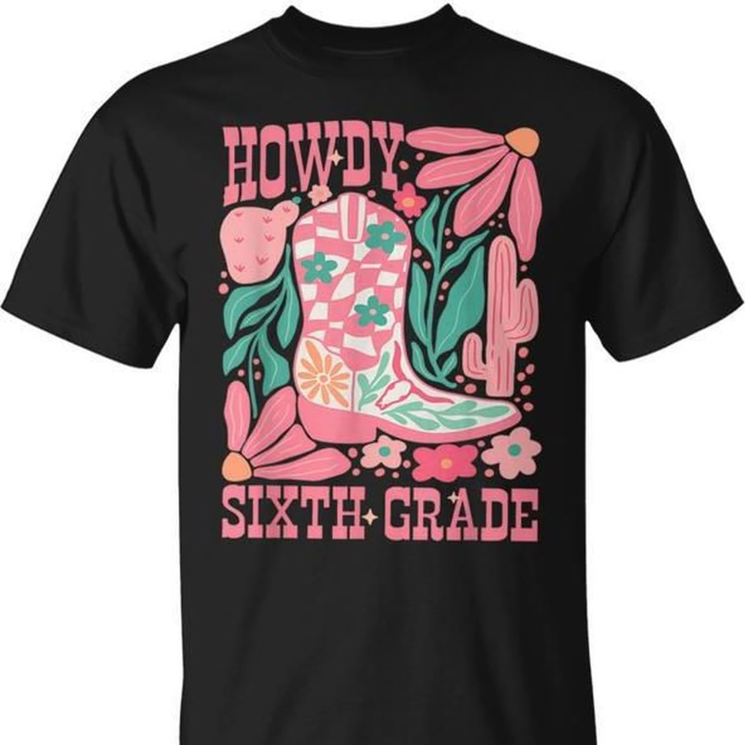 Howdixth Grade Western 6Th Grade TeaC1her Middle School T-S1Hirt ...