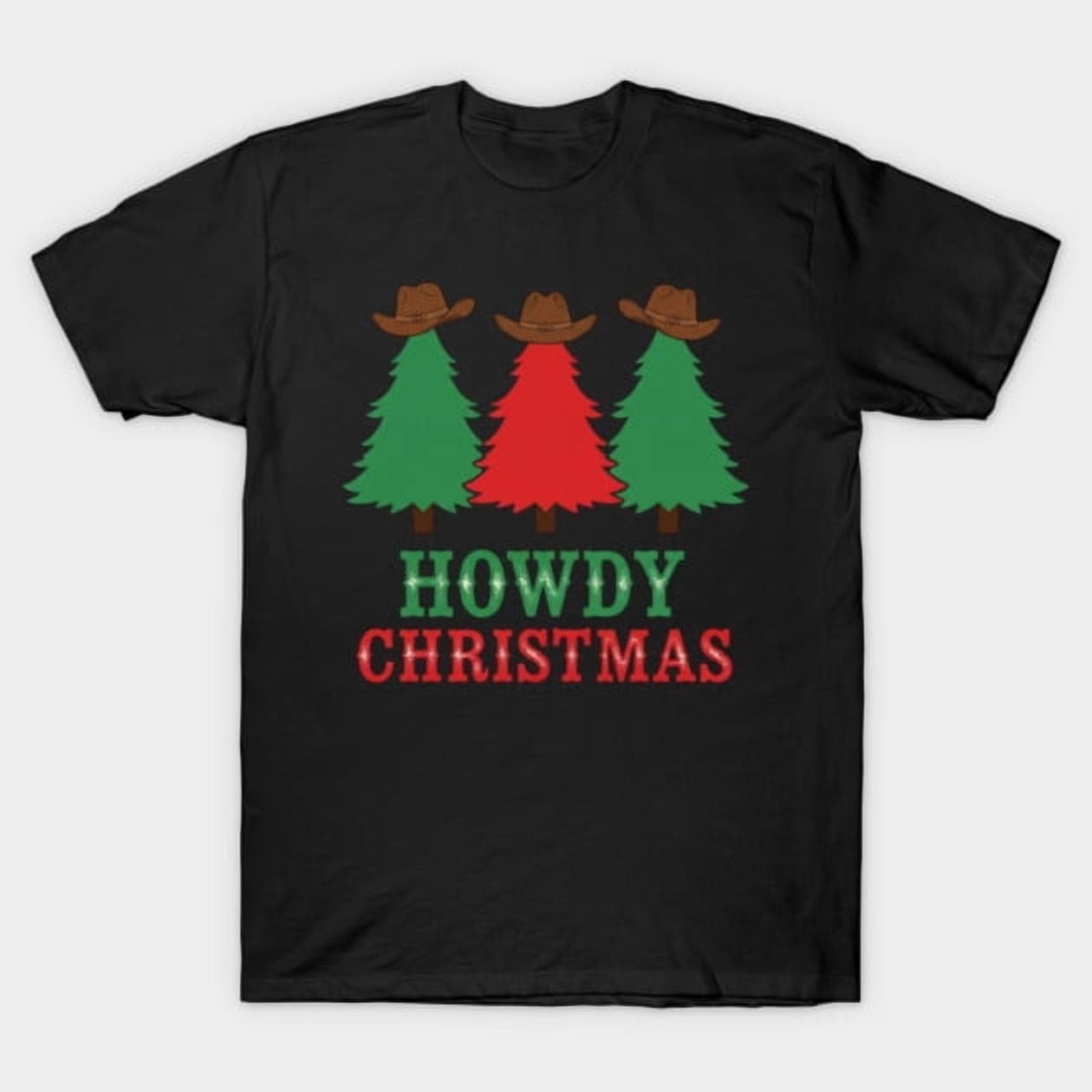Howdy Christmas Western Christmas Tree Rustic Holiday Graphic, H27333 T ...