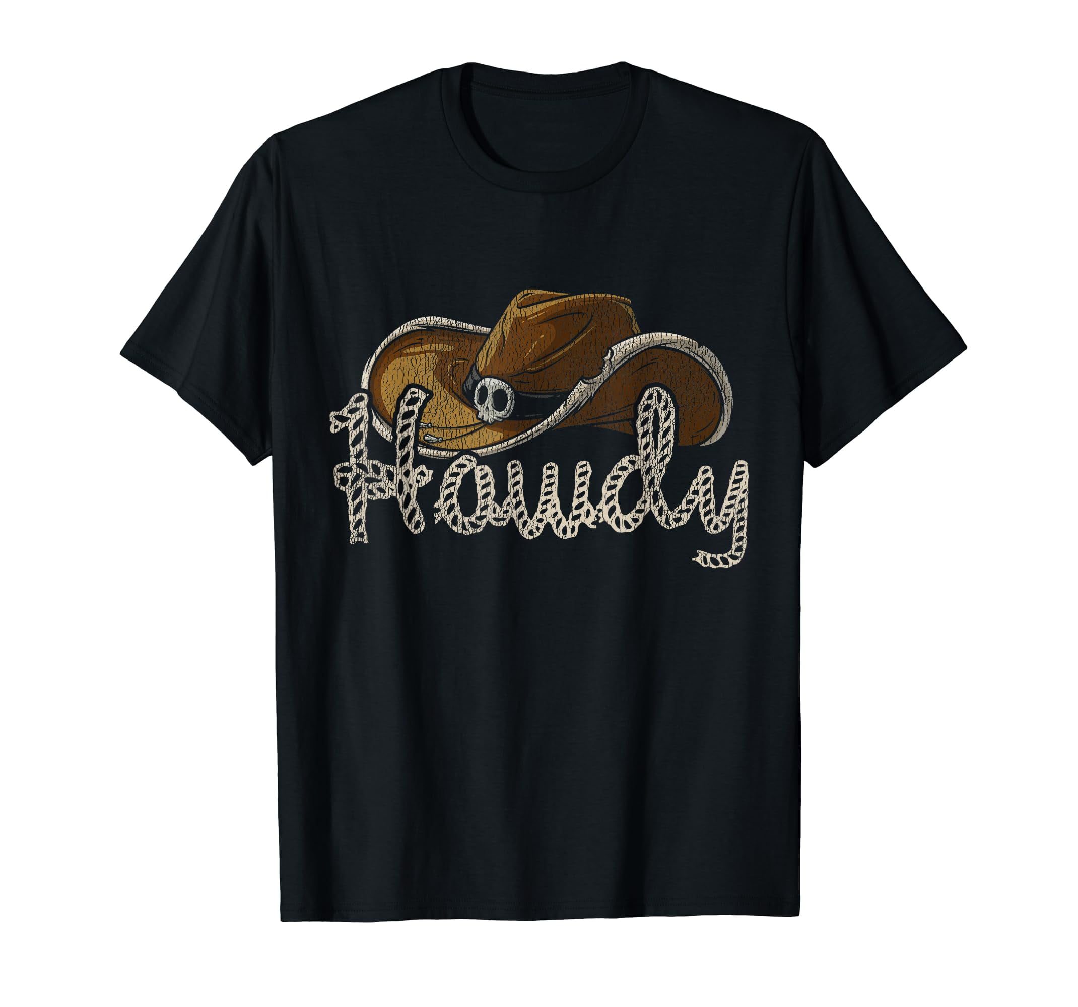 Howdy Cowboy T-Shirt Black Tee - Walmart.com