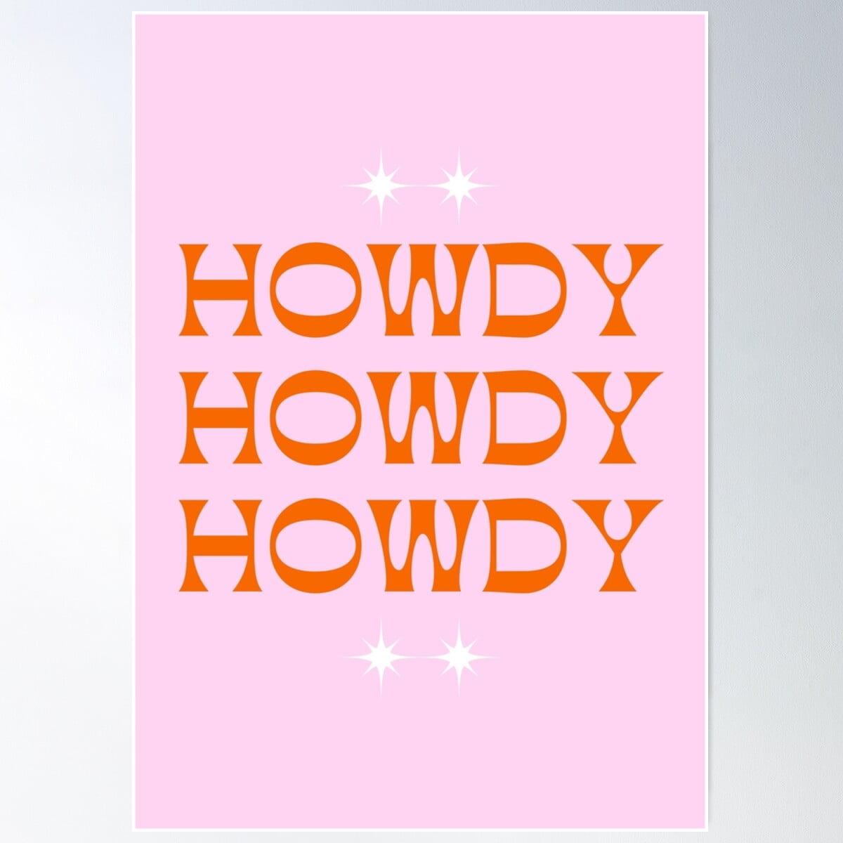 Howdy Cowgirl Nashville Theme Poster, 8x12 UNFRAMED - Walmart.com