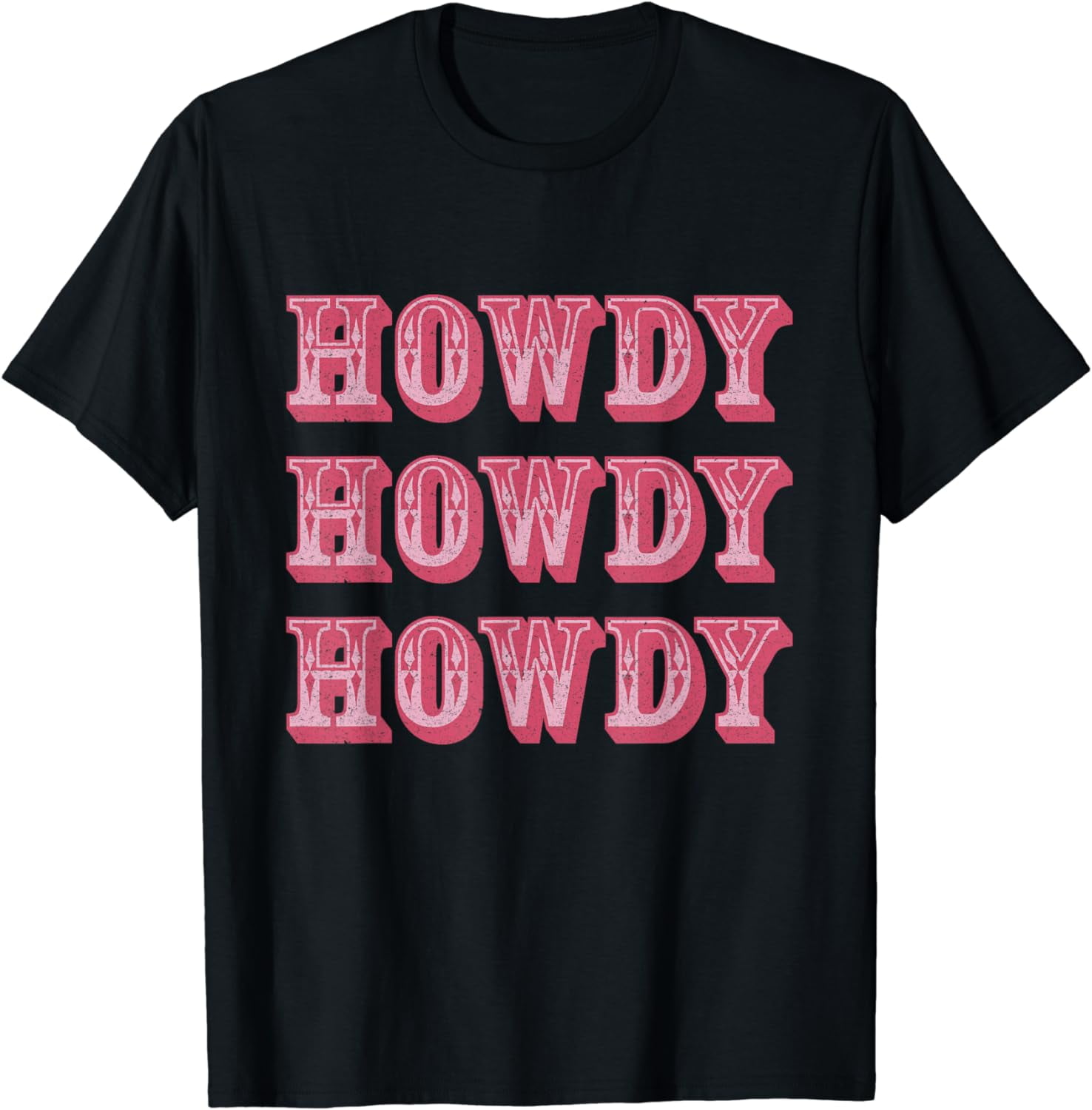 Howdy Cowgirl Retro Vintage Country Western Yeehaw Cowgirl T-Shirt ...