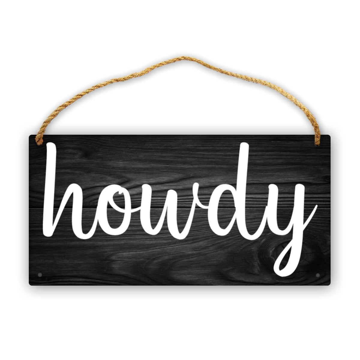 Howdy Door Sign Decor Seasonal Front Door Rustic Wood Sign Wall Hanging ...