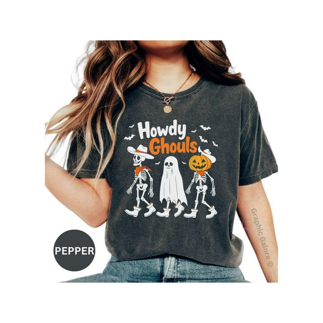 Howdy Ghouls Shirt, Halloween Party Shirt, Pumpkin Western Shirt ...