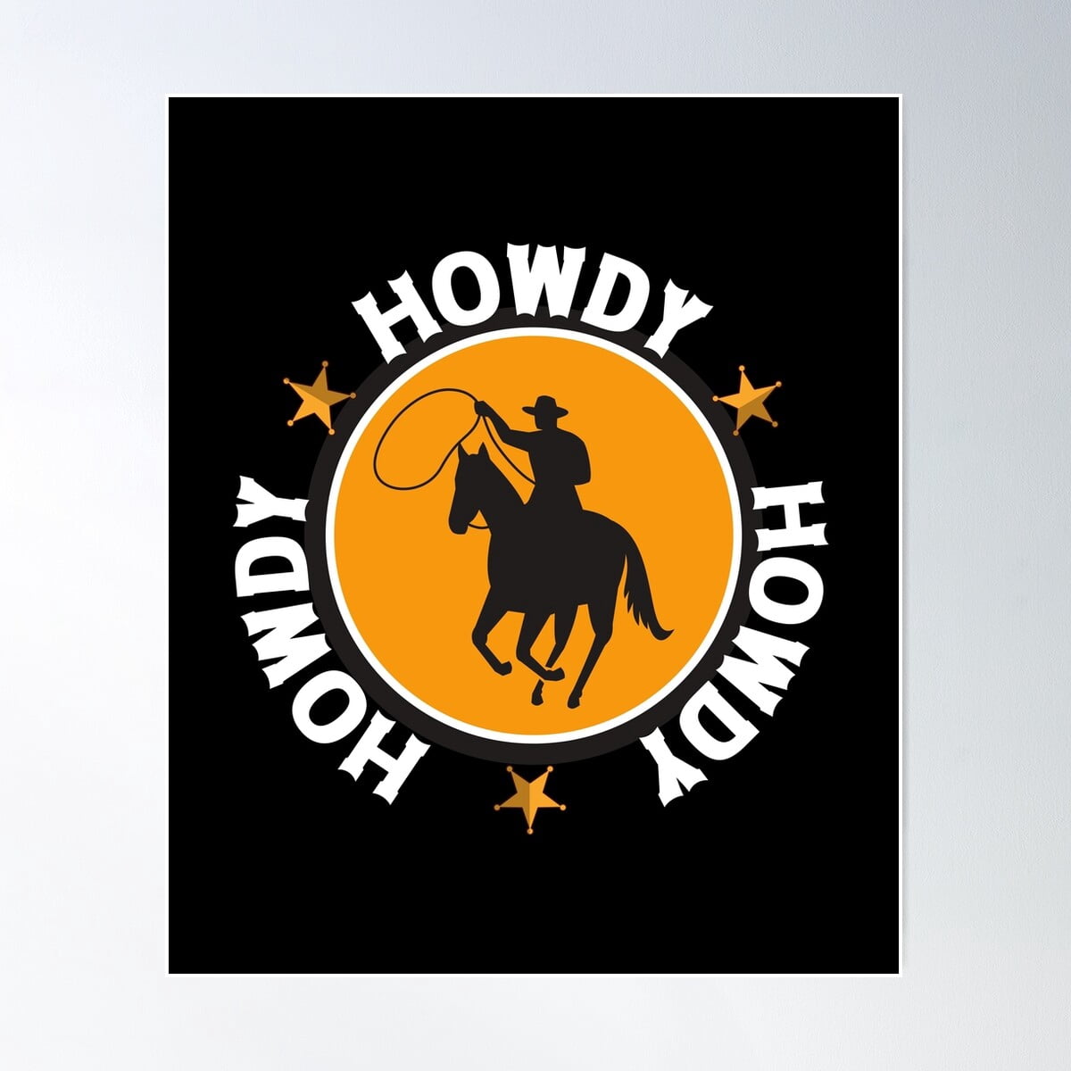 Howdy Howdy Howdy Poster, 12x18 UNFRAMED - Walmart.com