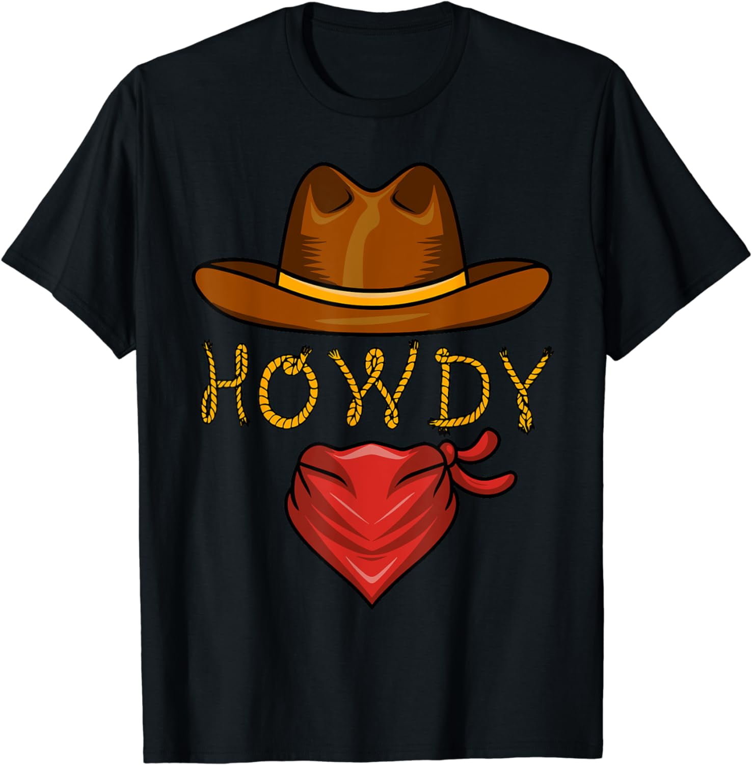 Howdy Rodeo Western Country Southern Cowboy Cowgirl Men Boys T-Shirt ...
