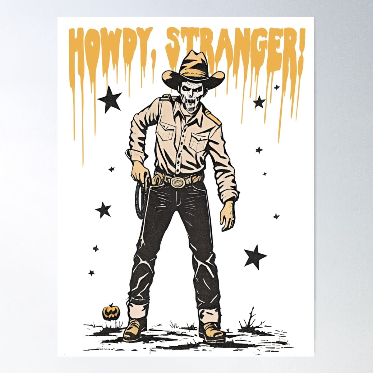 Howdy, Stranger! Poster Wall Art, Modern Wall Decor For Living Room ...
