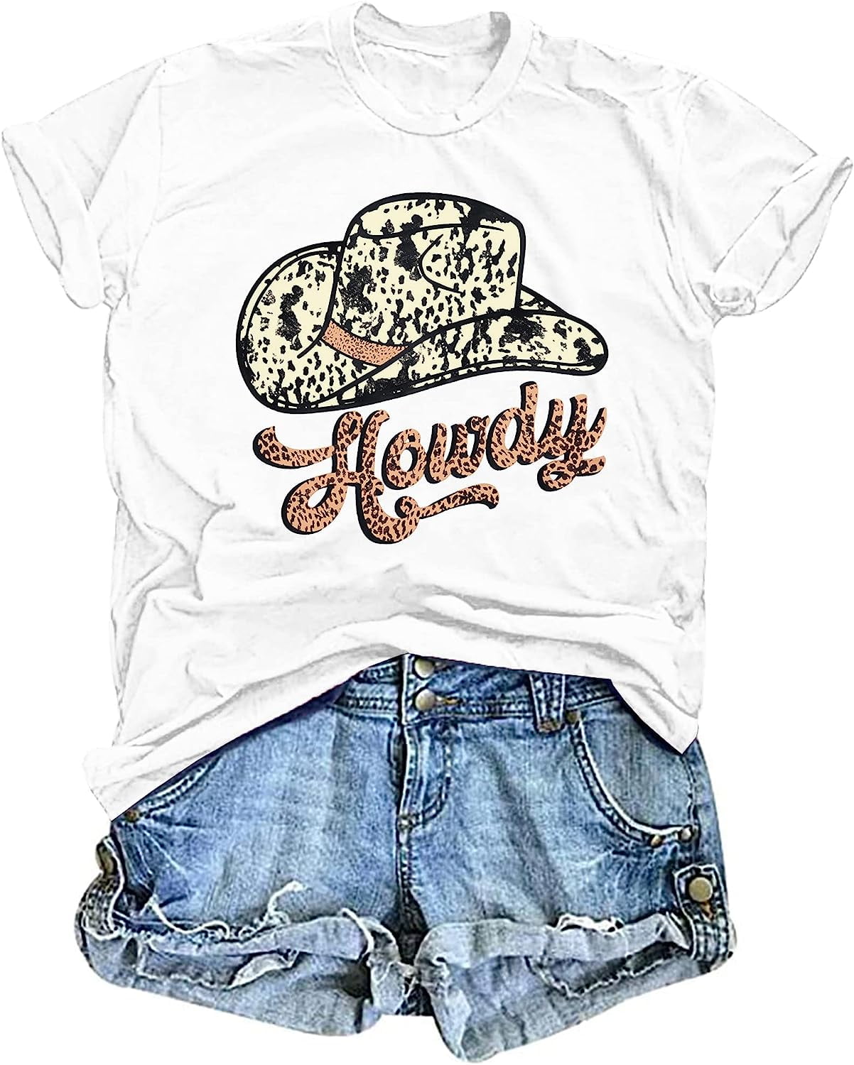 Howdy T-Shirt Women Cowgirl Shirt Vintage Rodeo Western Shirt Country ...