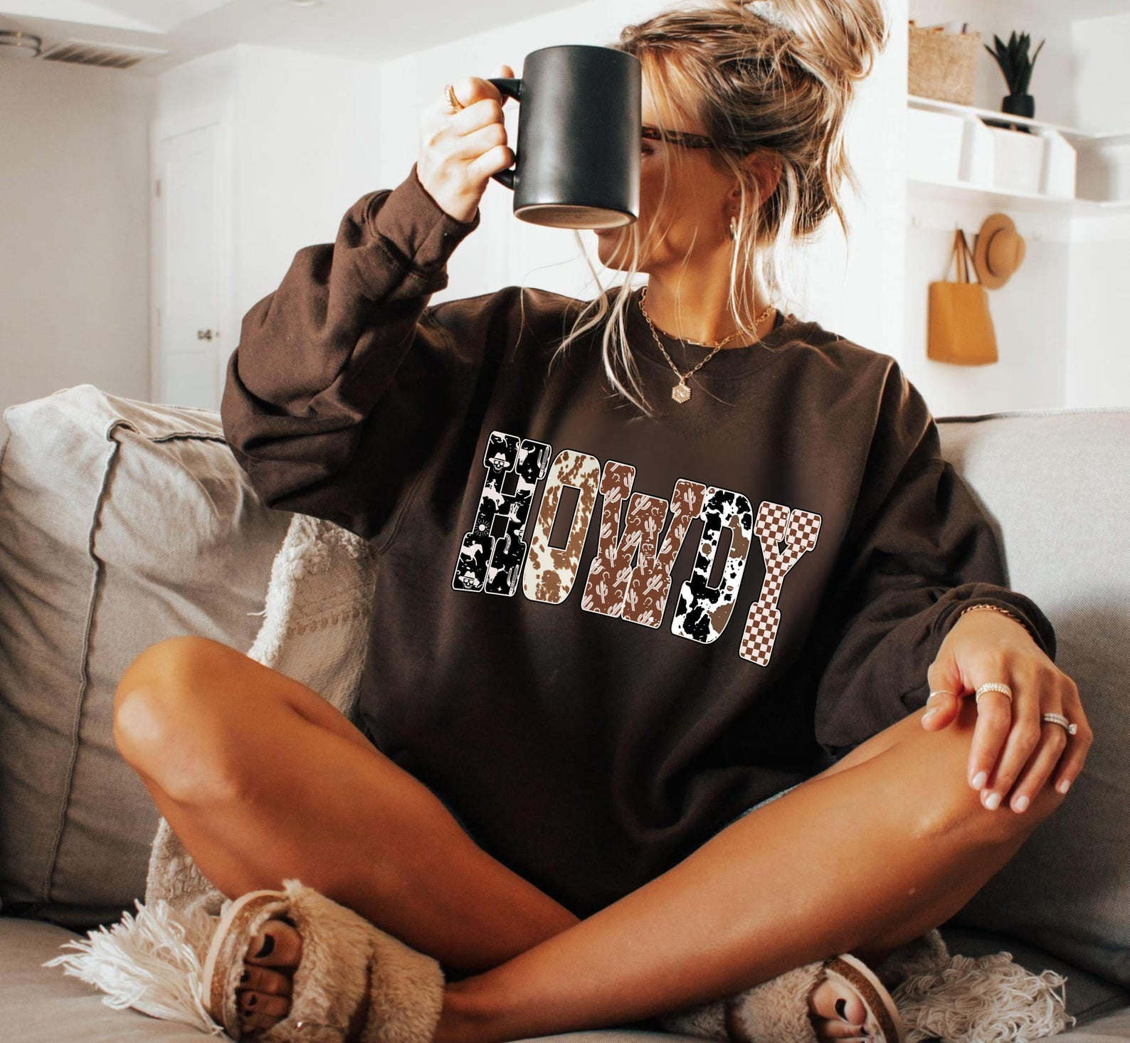 Howdy Western Sweatshirt, Yee Haw Sweater, Cowgirls Shirt, Country ...