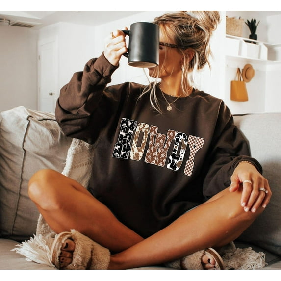 Howdy Western Sweatshirt, Yee Haw Sweater, Cowgirls Shirt, Country ...