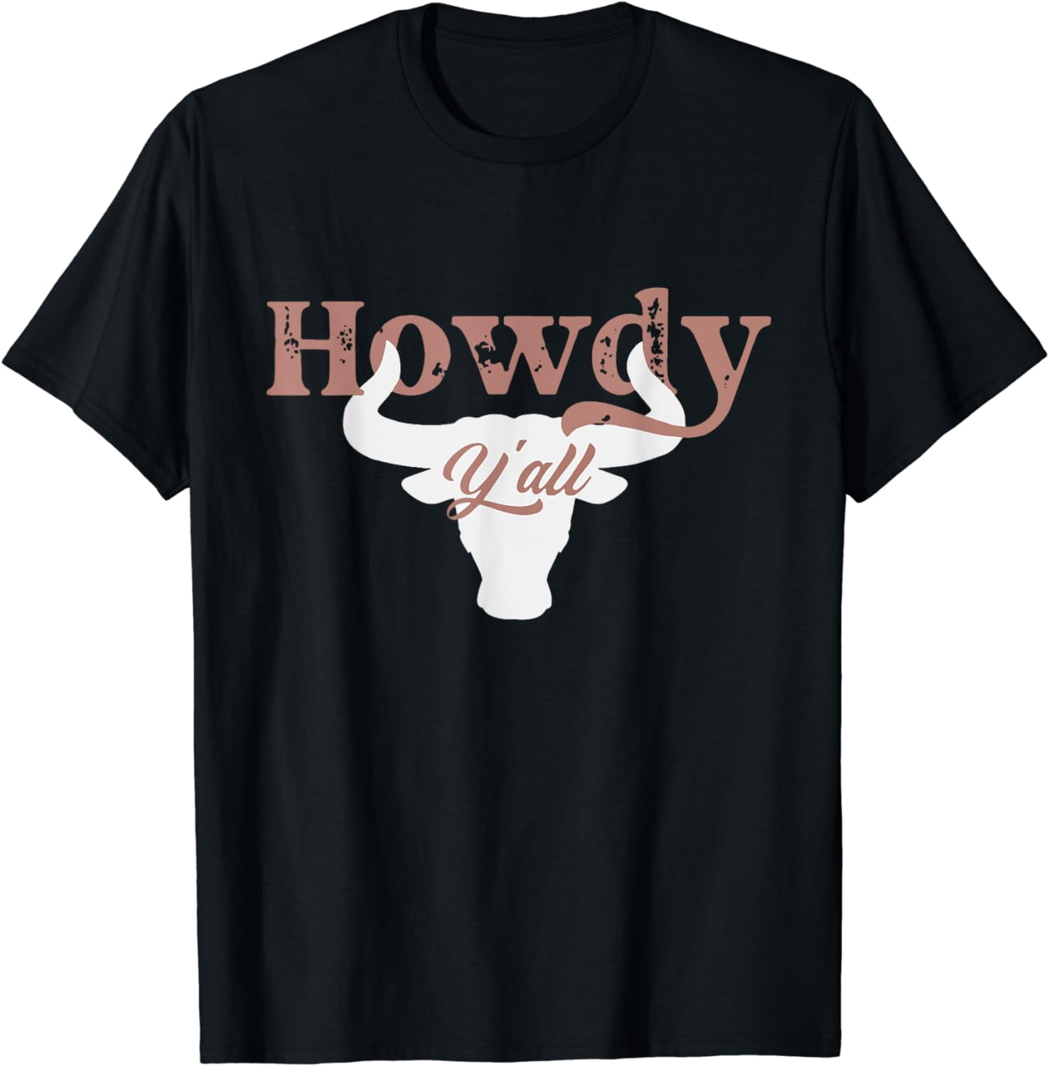 Howdy Y'all Rodeo Western Country Southern Cowgirl & Cowboy T-Shirt ...
