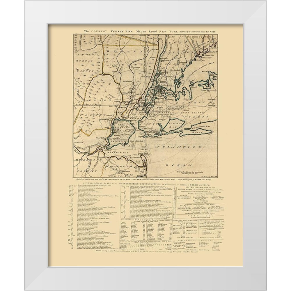 Howe 20x24 White Modern Wood Framed Museum Art Print Titled - New York ...