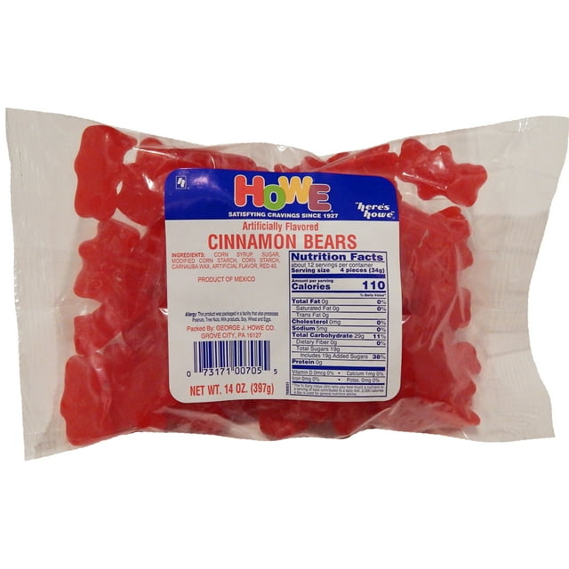Howe Cinnamon Bears Gummy Candy, 14 oz, Bag - Walmart.com