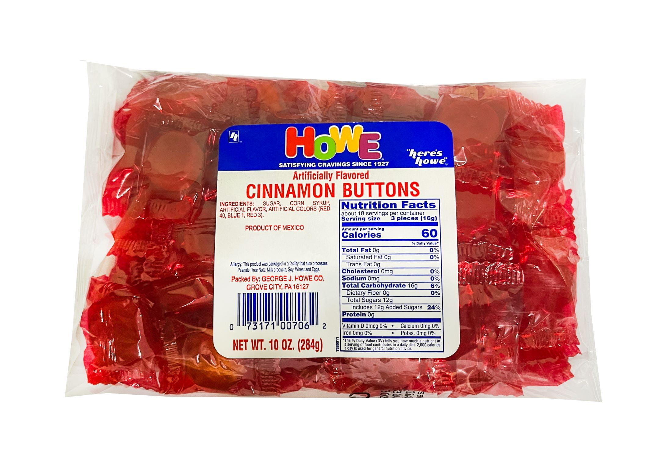 Howe Cinnamon Buttons Hard Candy, 10 oz, Bag - Walmart.com