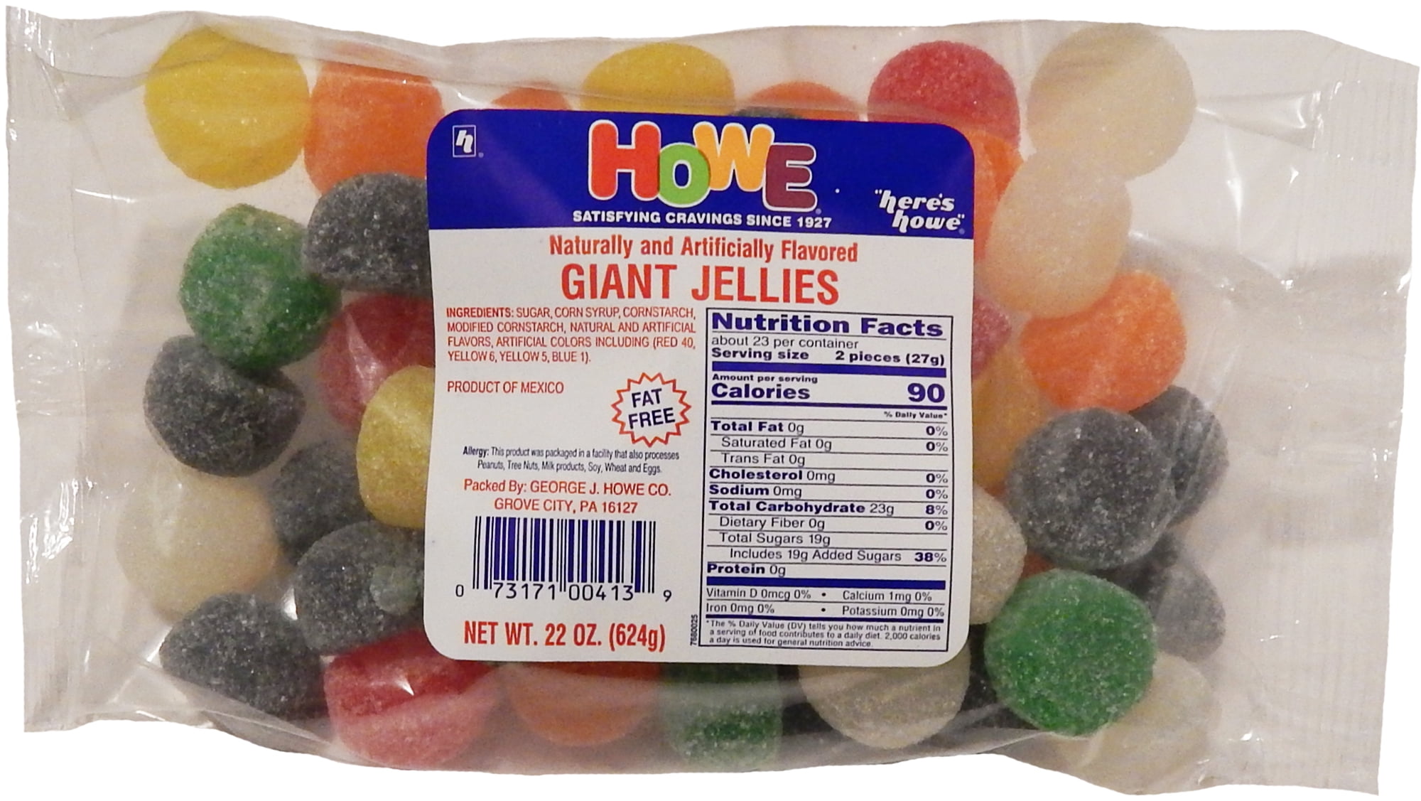 Howe Giant Jellies, Gummy Candy 22 oz Bag - Walmart.com