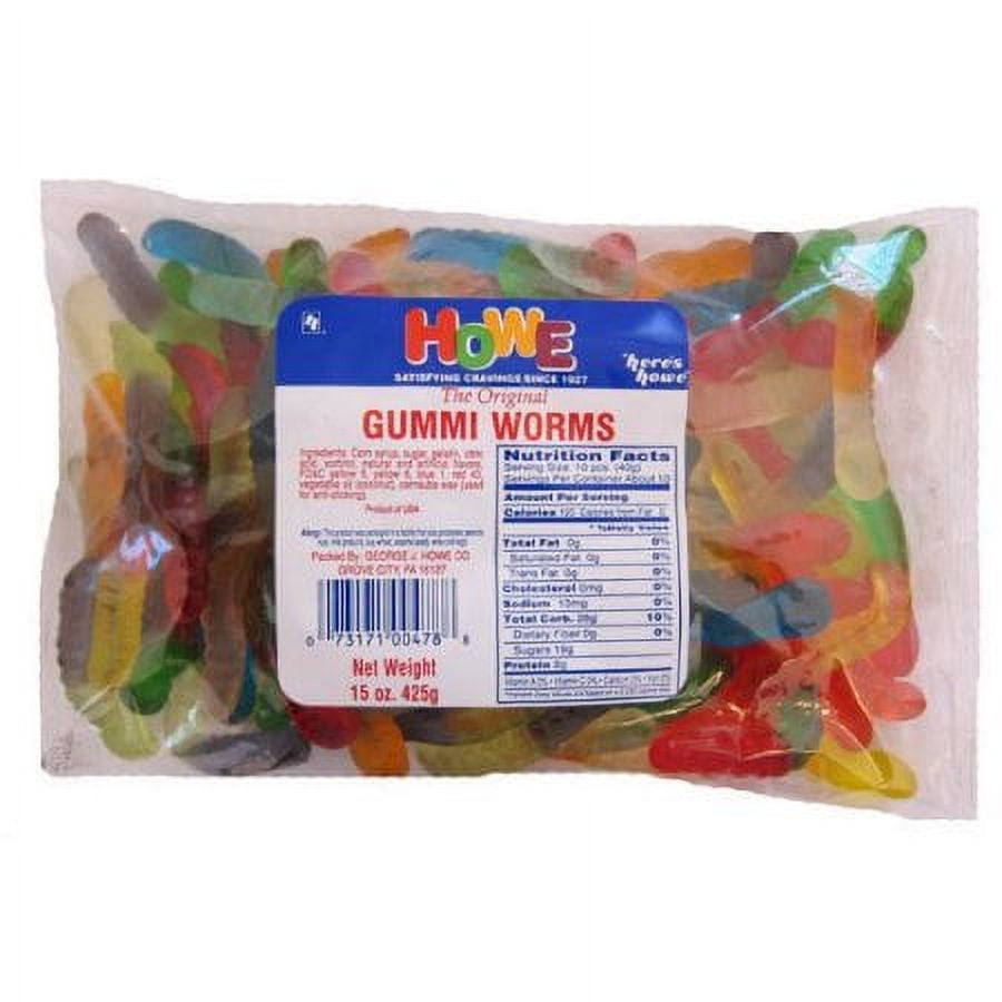 Howe Gummi Worms, Gummy Candy 15 oz Bag - Walmart.com