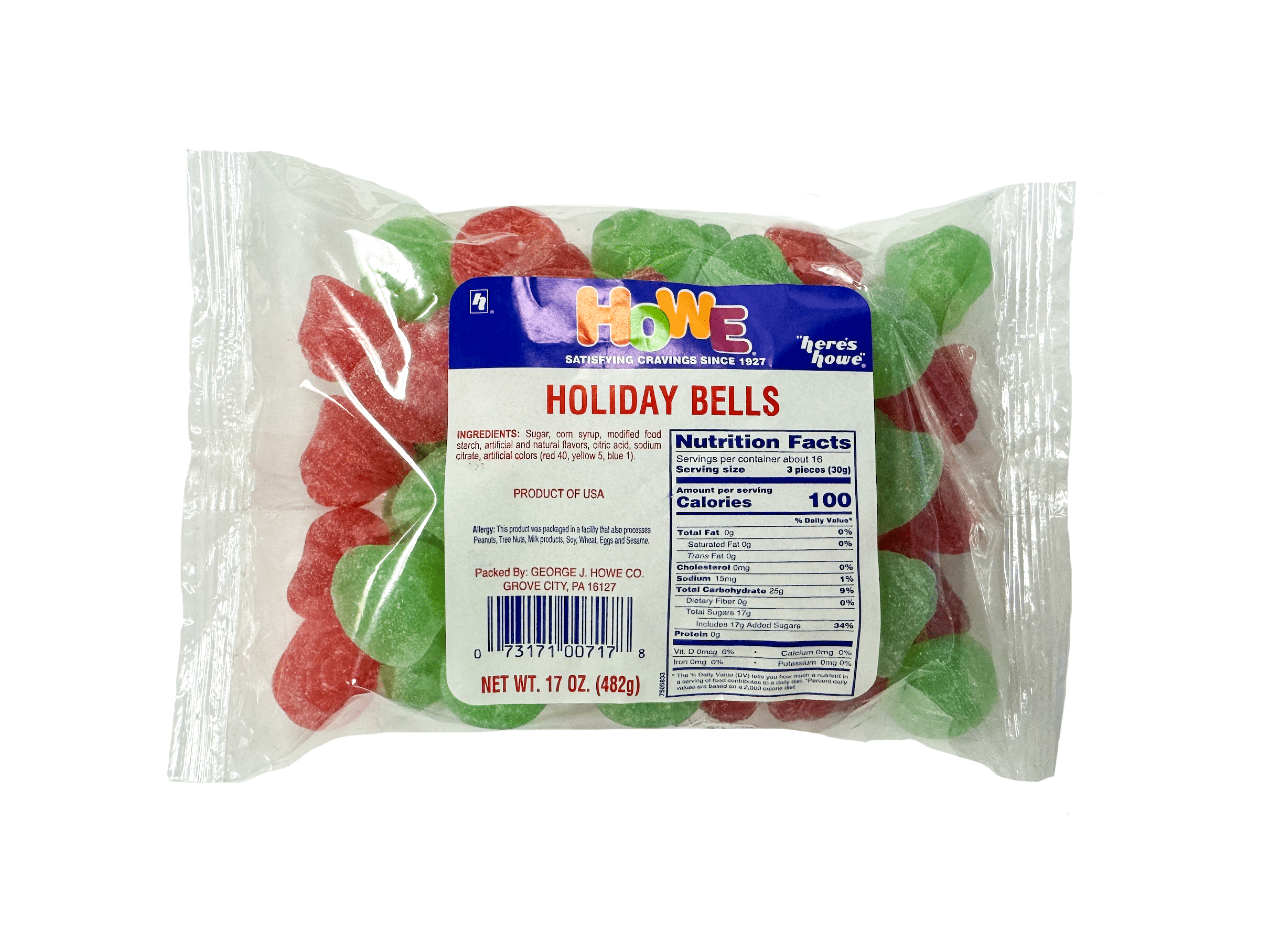 Howe Holiday Bells Gummy Candy, 17 oz, Bag - Walmart.com