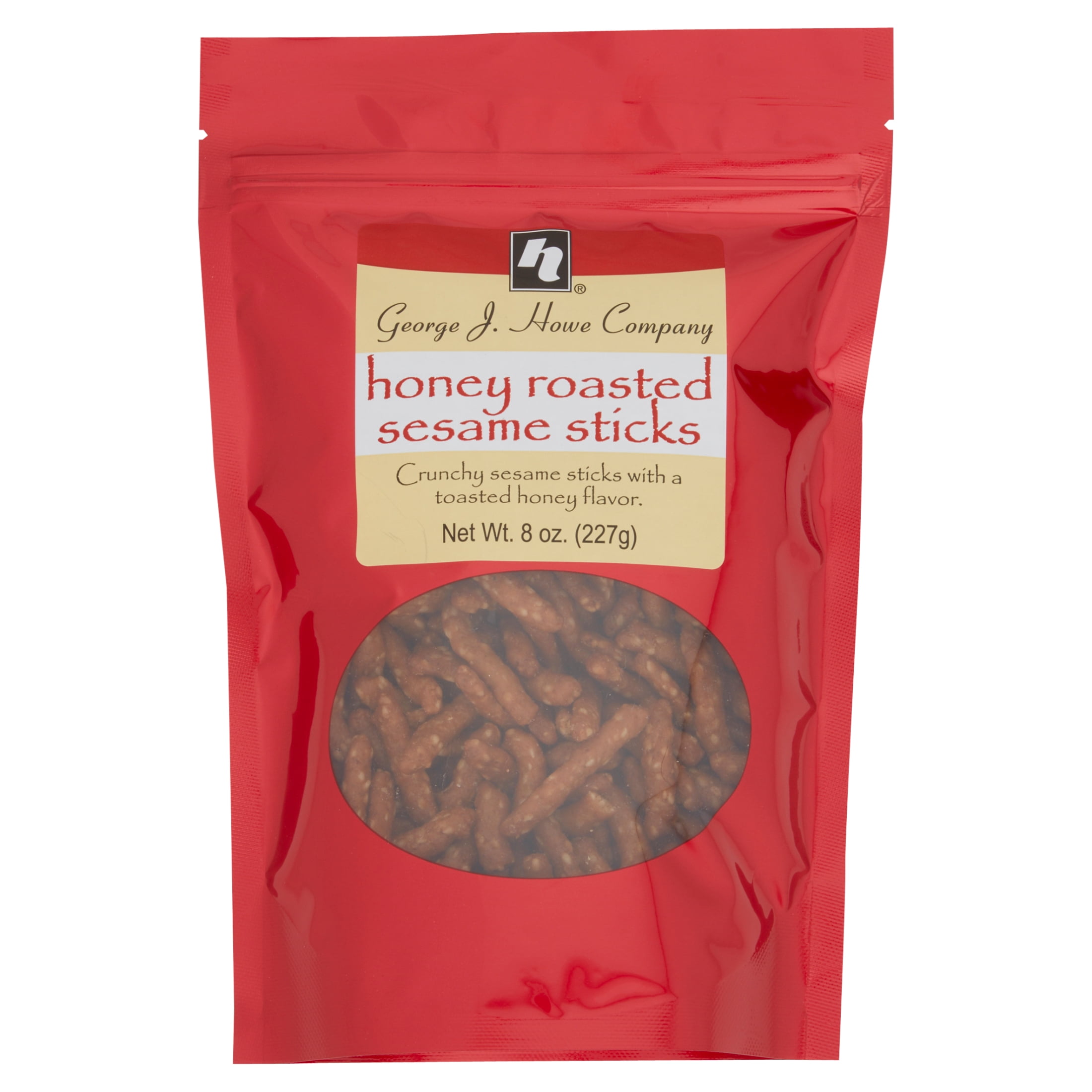 Howe Honey Roasted Sesame Sticks Snack Crackers 8 oz, Crunchy Sesame ...