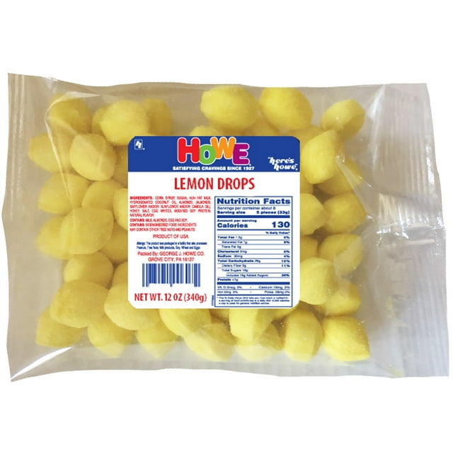 Howe Lemon Drops, Hard Candy 11 oz Bag - Walmart.com