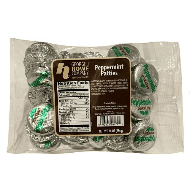Howe Peppermint Patty Chocolate Candy, 10 oz, Bag - Walmart.com