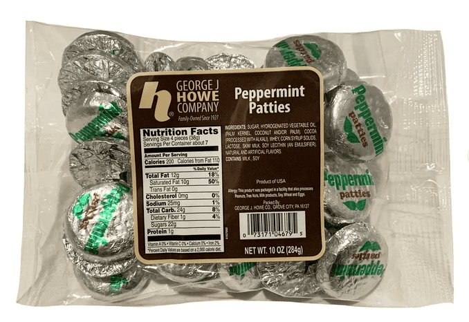 Howe Peppermint Patty Chocolate Candy, 10 oz, Bag - Walmart.com