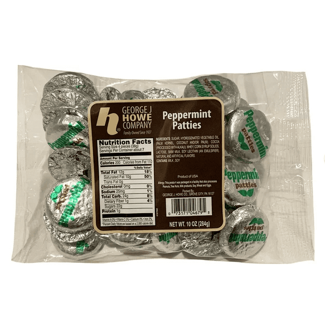 Howe Peppermint Patty Chocolate Candy, 10 oz, Bag - Walmart.com