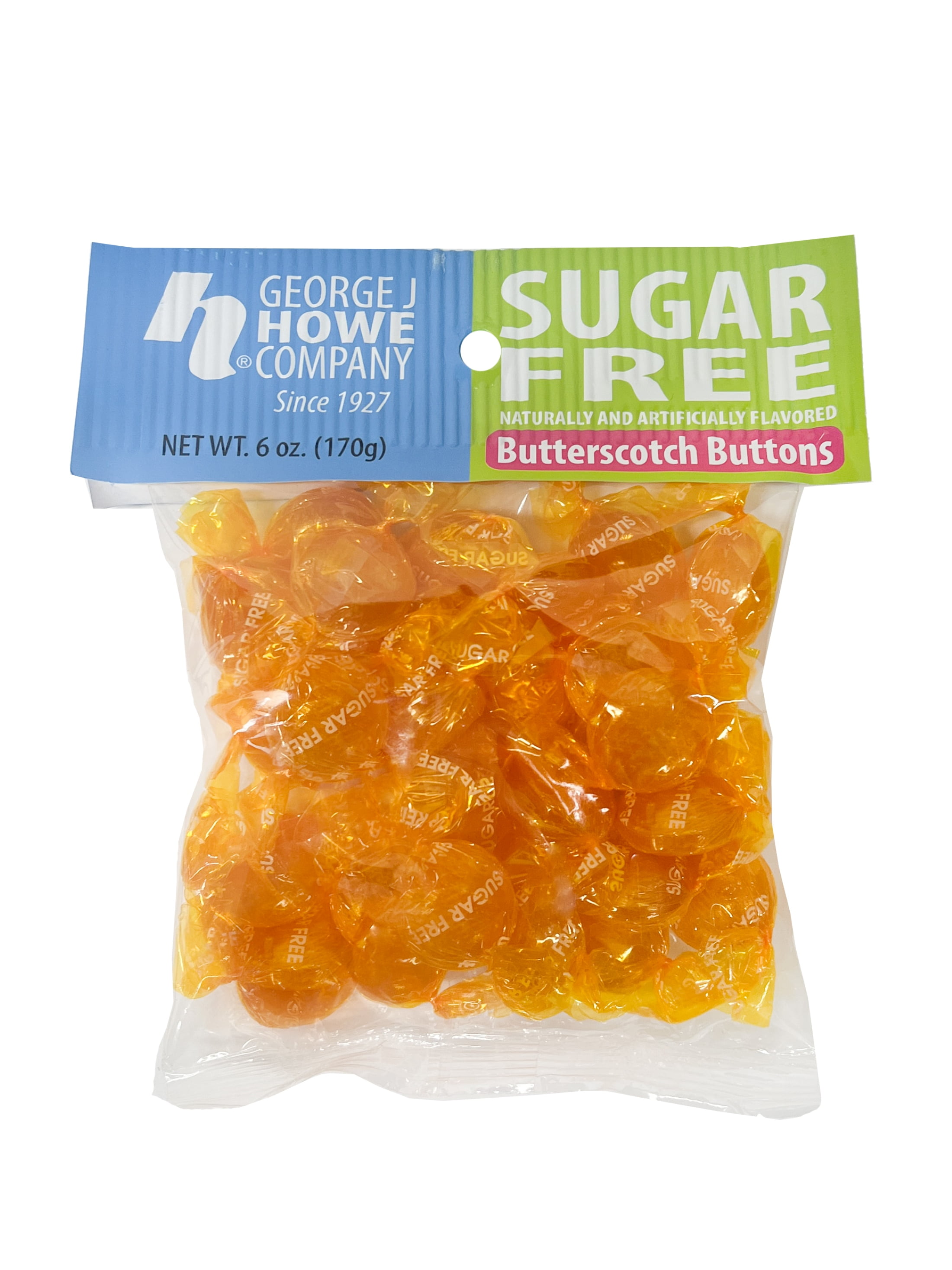 Howe Sugar Free Butterscotch Buttons Hard Candy, 6 oz, Bag - Walmart.com