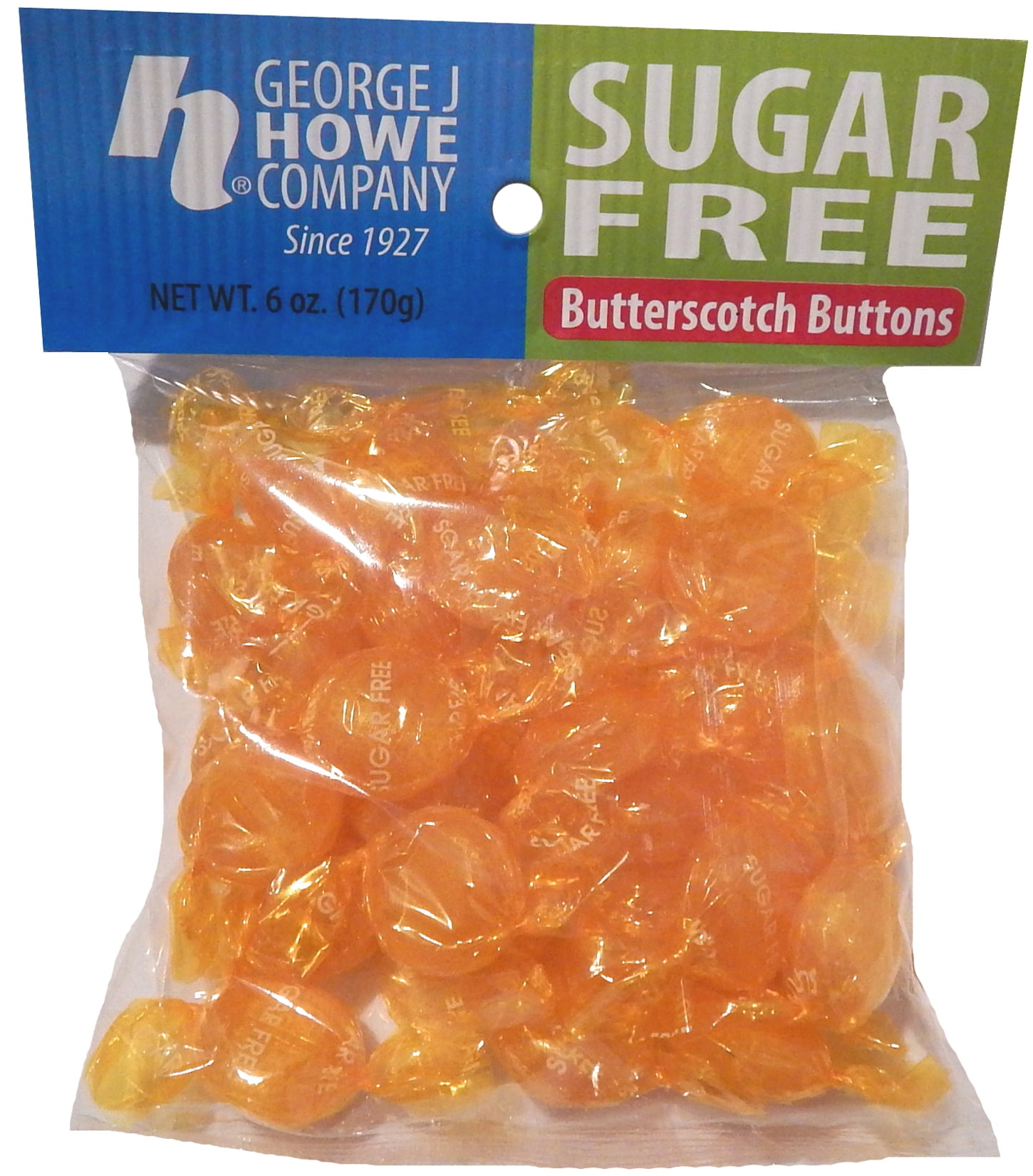 Howe Sugar Free Butterscotch Buttons, Hard Candy 6 oz Bag - Walmart.com
