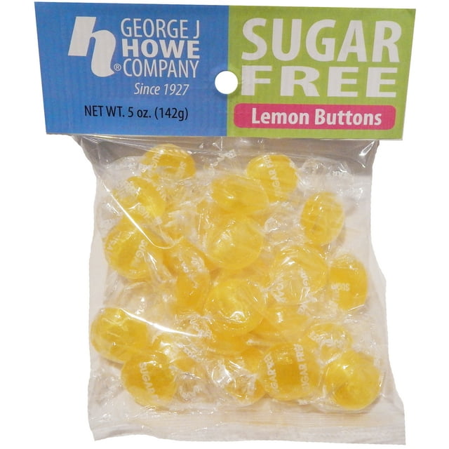 Howe Sugar Free Lemon Buttons, Hard Candy 5 oz Bag - Walmart.com
