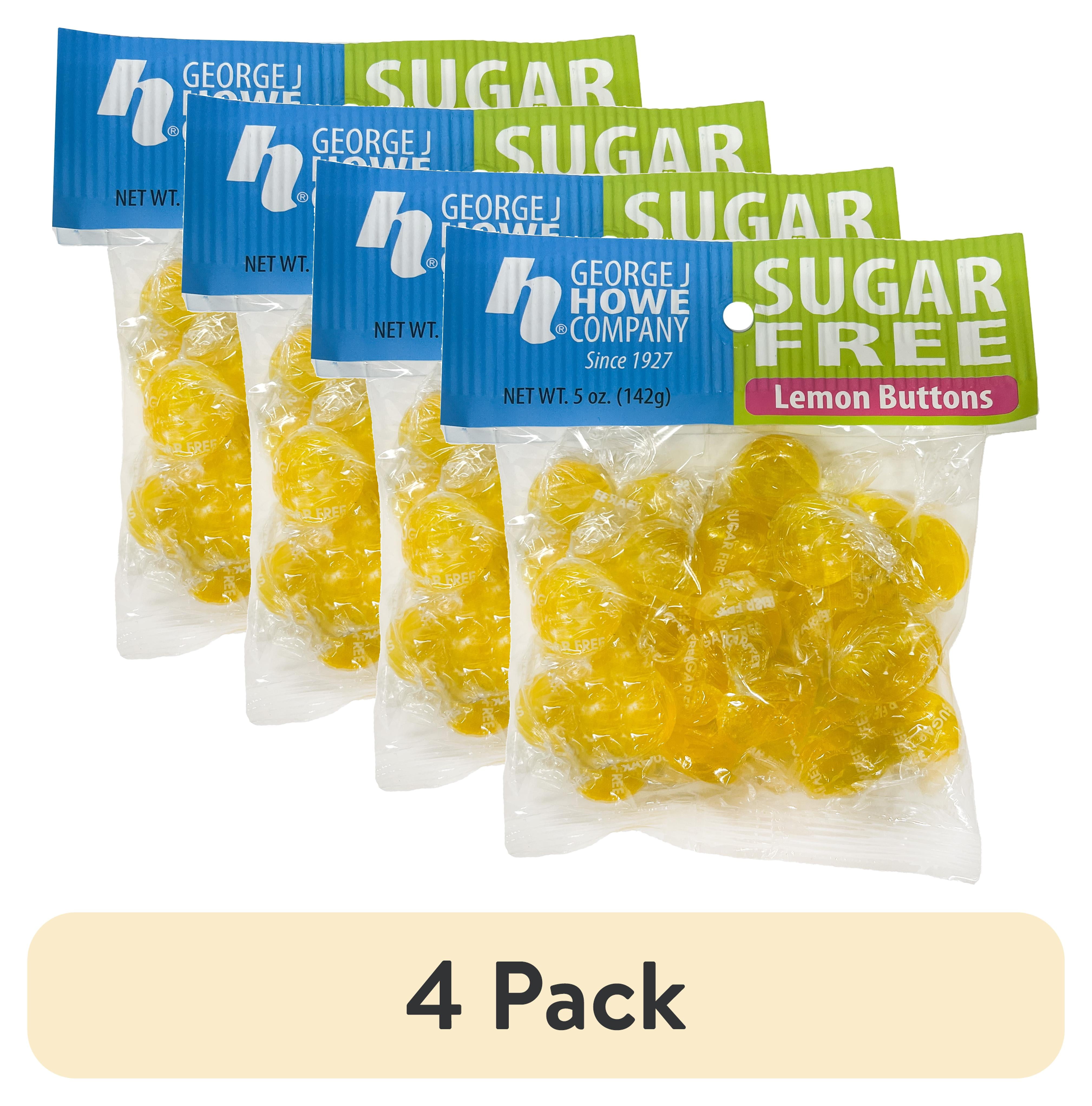 (4 pack) Howe Sugar Free Lemon Buttons Hard Candy, 5 oz, Bag - Walmart.com