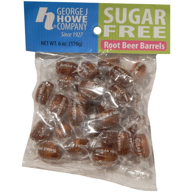 Howe Sugar Free Root Beer Barrels, Hard Candy 6 oz Bag - Walmart.com