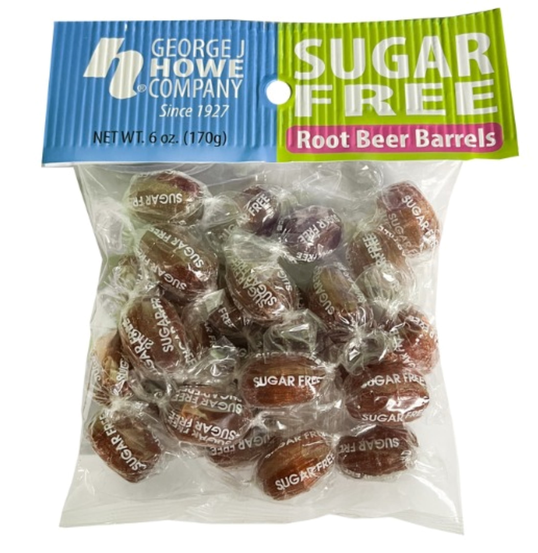 Howe Root Beer Barrel Candies, 6 oz Bag Individually Wrapped Classic ...