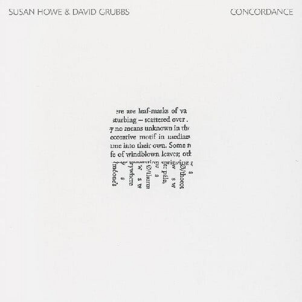 Howe,Susan / Grubbs,David - Concordance - Music & Performance - Vinyl ...